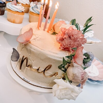 Custom Name Cake Plaque Custom Name Cake Plate, Smash Cake, Happy ...