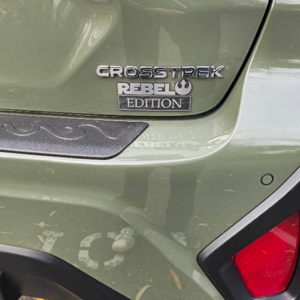 Custom Engraved Car Name Emblem Badge Black With Gray Customized Text ...