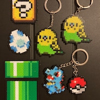 Super Mario Bros Elements Perler Beads Art- Nintendo Video Game- Can Be ...