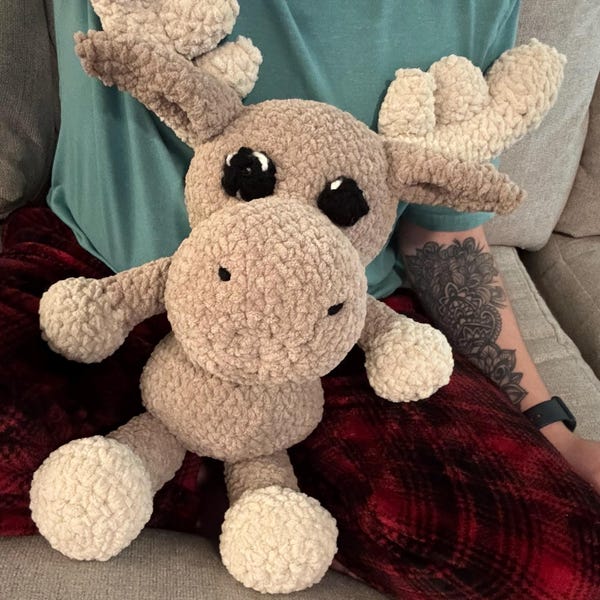 Manny Moose CROCHET PATTERN, Amigurumi Crochet Pattern, PDF, English ...