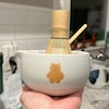 Hand-painted Lotus Ceramic Matcha Bowl With Spout Bamboo Whisk and ...