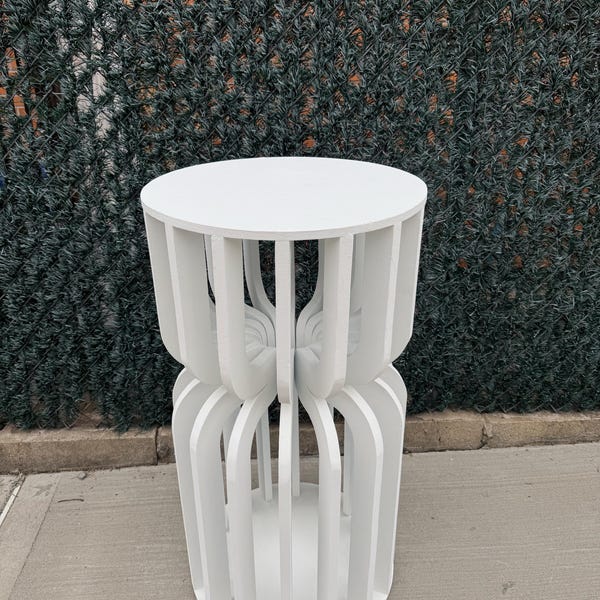 Round Cocktail Table, Parametric Coffee Table, Bar Height Pub Table ...