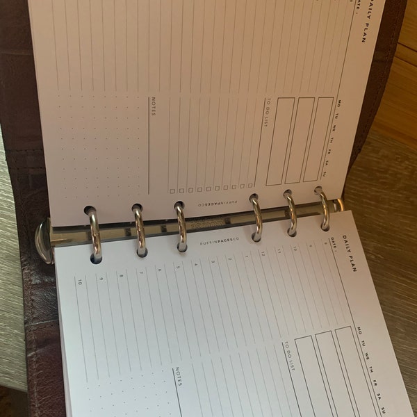 Basic Tracker Bundle, Half Letter Size Printable Daily Tracker, Weekly ...