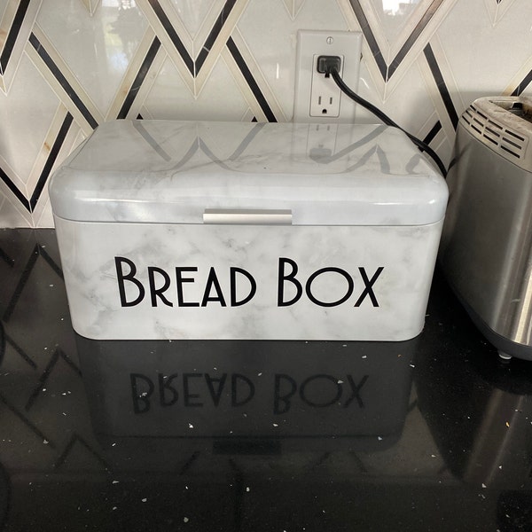 Bread Box Vinyl Sticker -V4- Kitchen Breadbox Bread Bin - Die Cut Decal ...