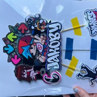 3D handmade Bestie Cake Topper and 2 Mini Topper / Cupcake - Etsy Australia