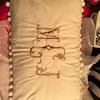 Embroidered Velvet Monogram Pillow. Insert Included. 12x20 Personalized ...