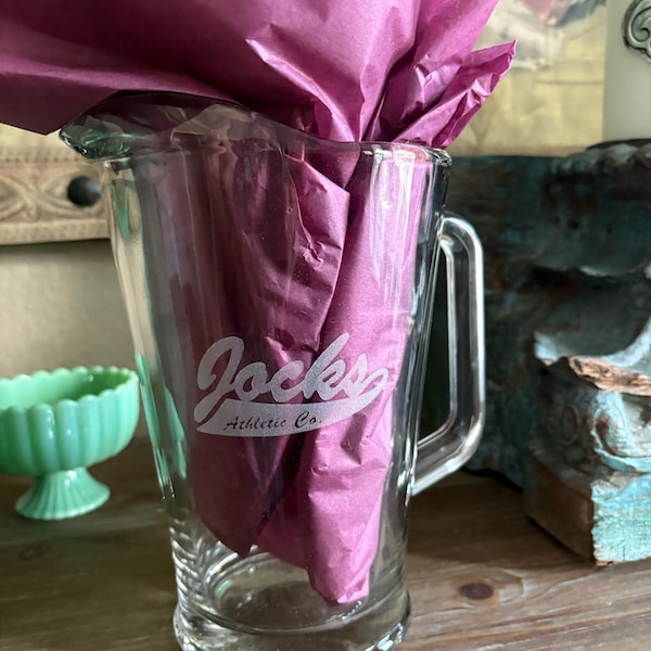 Custom Pitcher - Etched Glass Pitcher Housewarming Gift, Personalized ...