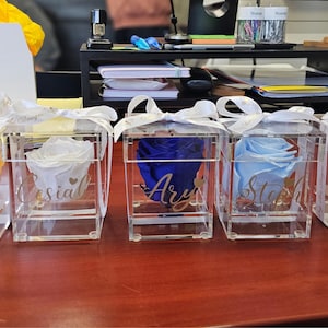 Small Round Gift Box, Bridesmaid Proposal Box, Empty Gift Box, Trendy ...