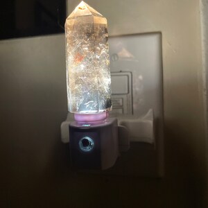 Orange Aura Rose Quartz Crystal LED Gemstone Night Light - Etsy