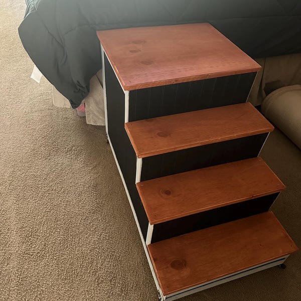 DIY Pet Stairs/steps Plan, Dog Bed Stairs Plan, Dog Bed Steps Plan, Pet ...