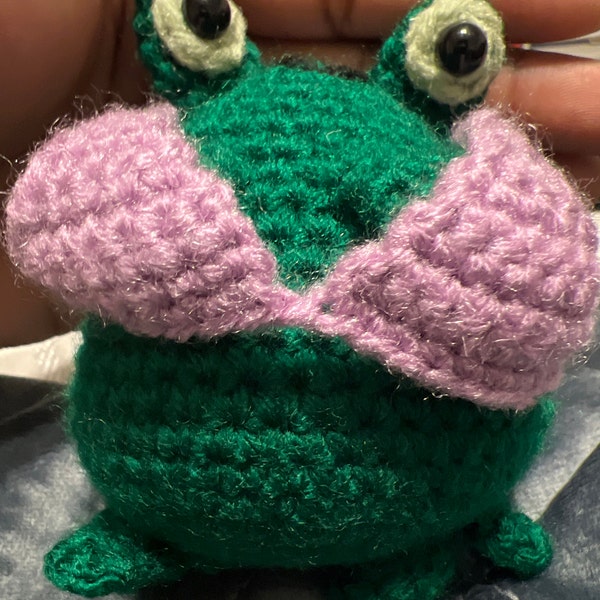 Crochet Saggy Boob Frog With Big Booty Made to Order Amigurumi Plushie ...