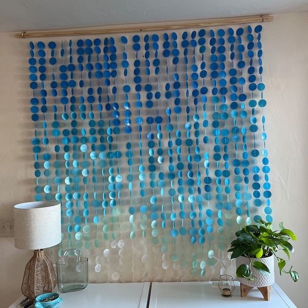 Large Boho Sea Shells Wall Hanging, Sea Shells Wall Art, Broken White ...