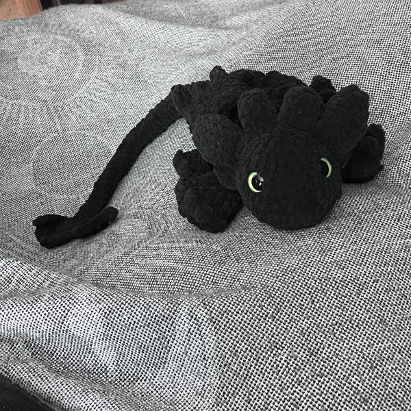 Fury Inspired Baby Dragon Pattern - Etsy