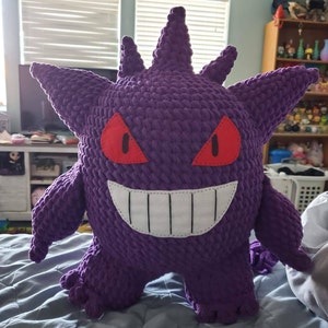 CROCHET PATTERN Gengar Amigurumi Pokemon PDF File - Etsy