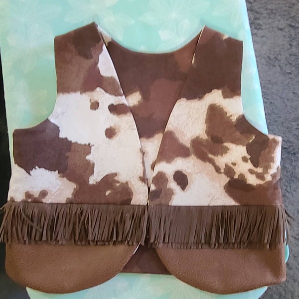 Sewing Pattern Cowboy Vest, Sizes 12 Mo to 5, Beginner Sewing Pattern ...