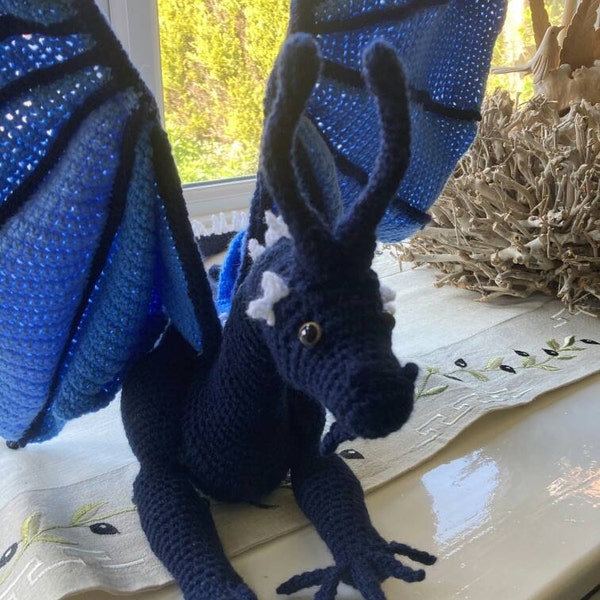 Detailed Epic Dragon PDF US Crochet Pattern (english) - Etsy