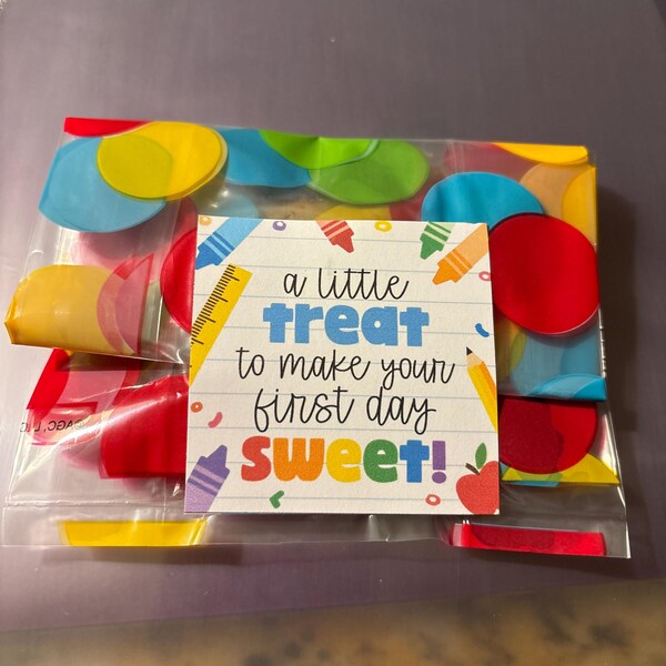 Printable Back to School Tag - a Little Treat to Make the First Day ...