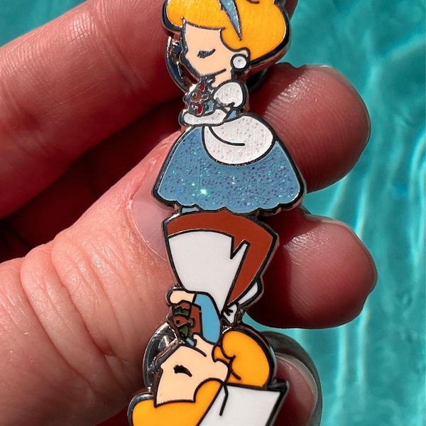 Cinderella Hard Enamel Flip Pin - Etsy