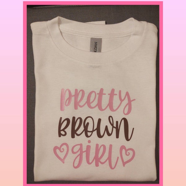 Pretty Brown Girl Svg, Black Girl Svg, Black Toddler Svg, Melanin Svg ...