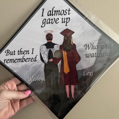 Custom Memorial Cap Decoration, Personalized Memories Graduation Cap ...