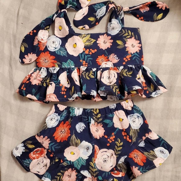Ruffle Shorts PDF Sewing Pattern, Baby and Child, Girl's Shorts Sewing ...