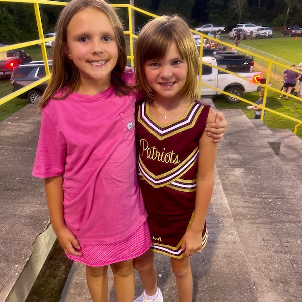 Maroon & Gold Cheer Uniform, Customized Cheerleading Uniform, Girls ...