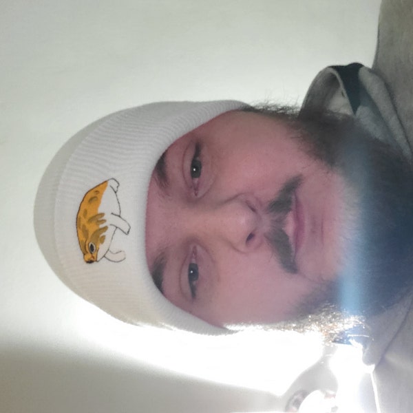 Embroidered Desert Rain Frog Beanie| Cute Frog Beanie | Frog Cuffed ...