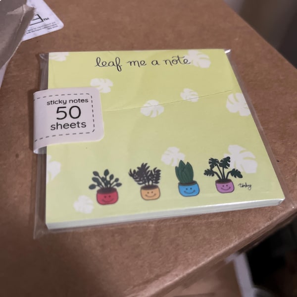 Plant Sticky Notes | Leaf Me a Note | House Plant Sticky Notes | Plant ...