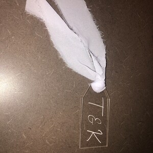 Clear Reusable Acrylic 2x3 Gift Tag Name Tags for Weddings Parties ...