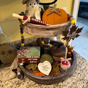 Hello Fall Tiered Tray Decor - Etsy