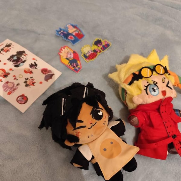 Trigun 98' Vash + Wolfwood Plush 15cm - Etsy