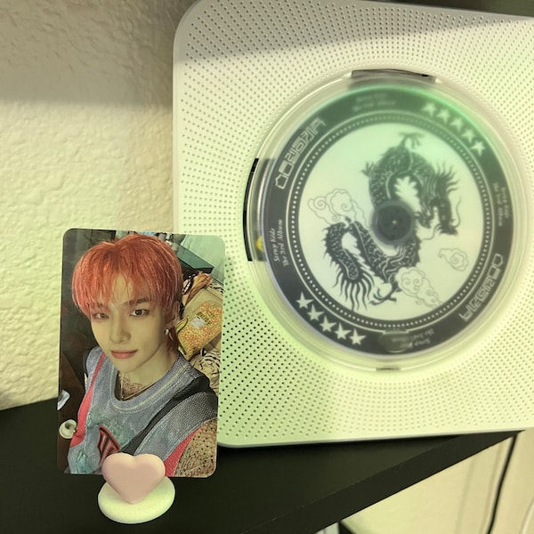 Heart Charm Polaroid / Toploader Holder - Etsy