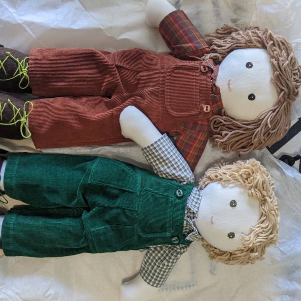 Dalia Rag Doll Custom Rag Doll Removable Clothes Handmade - Etsy