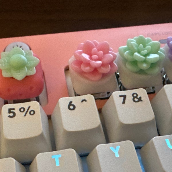 Strawberry Fruit Artisan Keycap Cherry MX Mechanical Gaming Keyboards ...