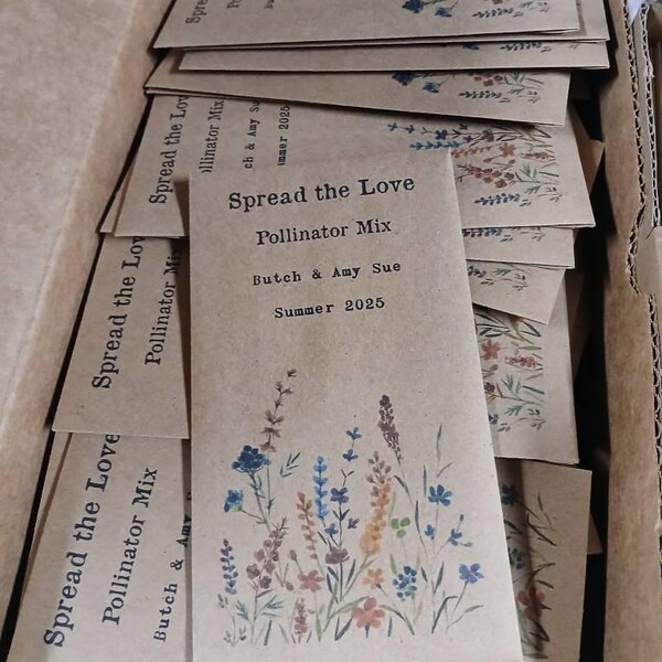 Wildflower Seed Packet Wedding Favors With Seed Included Personalized ...
