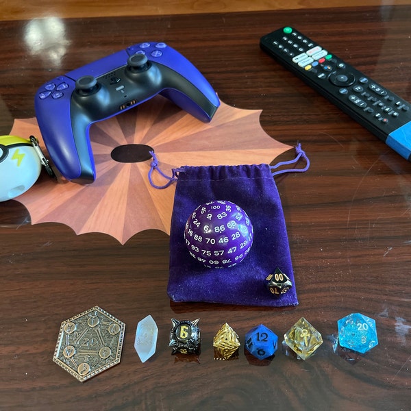 Botanical Mini Dice Set With Decader in Sterling Silver - Etsy