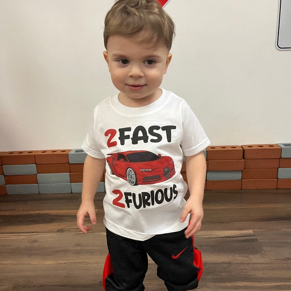 2 Fast 2 Furious Birthday Shirt, 2nd Birthday Shirt, Car Birthday Shirt ...