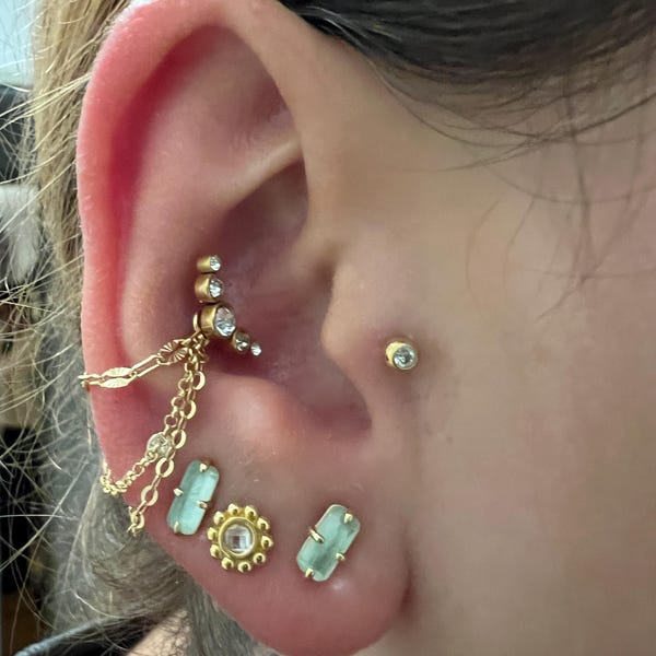 Hidden Helix Chain, Helix Chain, Double Helix Chain, Helix Earring ...