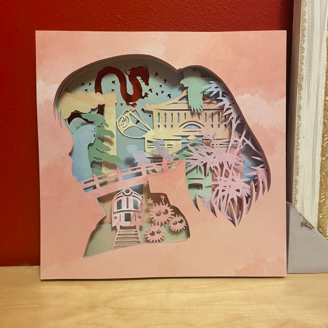 Paper cut light box template by PaperLightBoxDesign on Etsy