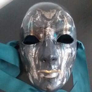 Full Face Masquerade Mask. Hand Painted Horror Theater and Scary ...