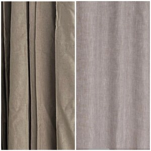Luxury Heavyweight Linen Dual Pinch Pleat Curtains Textured Checks ...