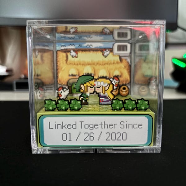 3D Cube Diorama the Legend of Zelda Anniversary the Minish Cap - Love ...