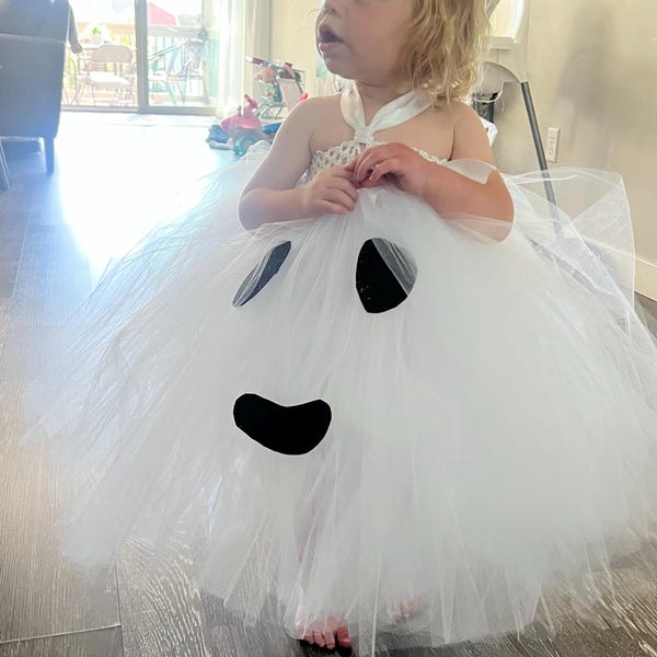 Ghost Tutu Dress, Halloween Costume, Ghost Costume, White Tutu Dress ...