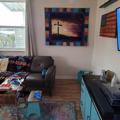 Tulip Mug Rug Kit, the Whole Country Caboodle, BX176, Leanne Anderson ...