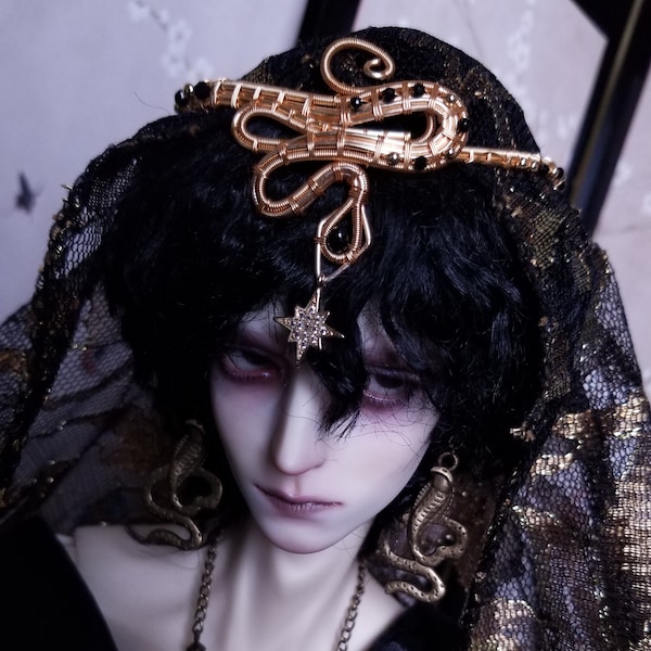 BJD 1/3 Ornament Preorder Golden Snake Shape Crown 70cm Soom - Etsy