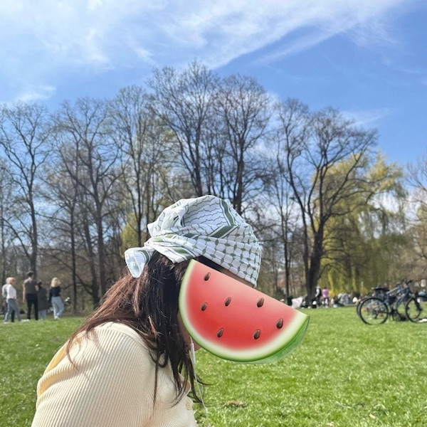 White Keffiyeh Bandana - Palestinian Bandana - Palestine - Kufiyah ...