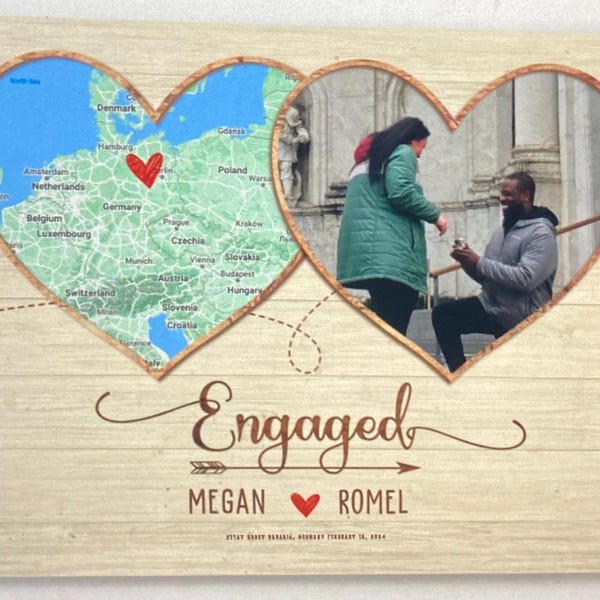 Personalized Engagement Bunting Personalised Lilac Engagement Banner ...