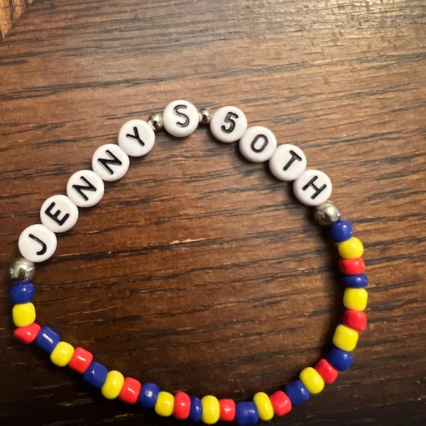 Friendship Bead Bracelets, Custom Name Beaded Bracelet, Gifts for ...