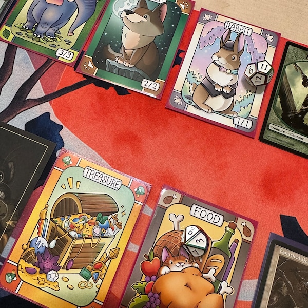 5 of Each Rin and Seri // Cat and Dog Tokens for Magic the Gathering - Etsy