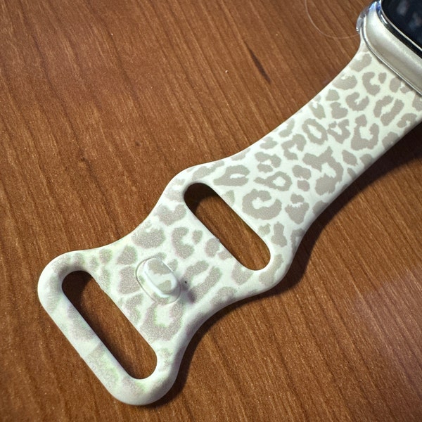 The Leopard Collection Silicone Watch Band Compatible With Apple Watch ...